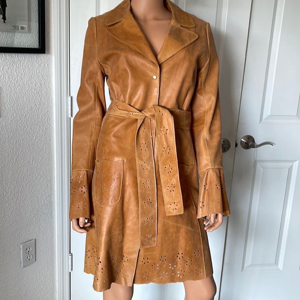 Beautiful Vintage Wilsons Leather Pelle Studio Trench… - Gem